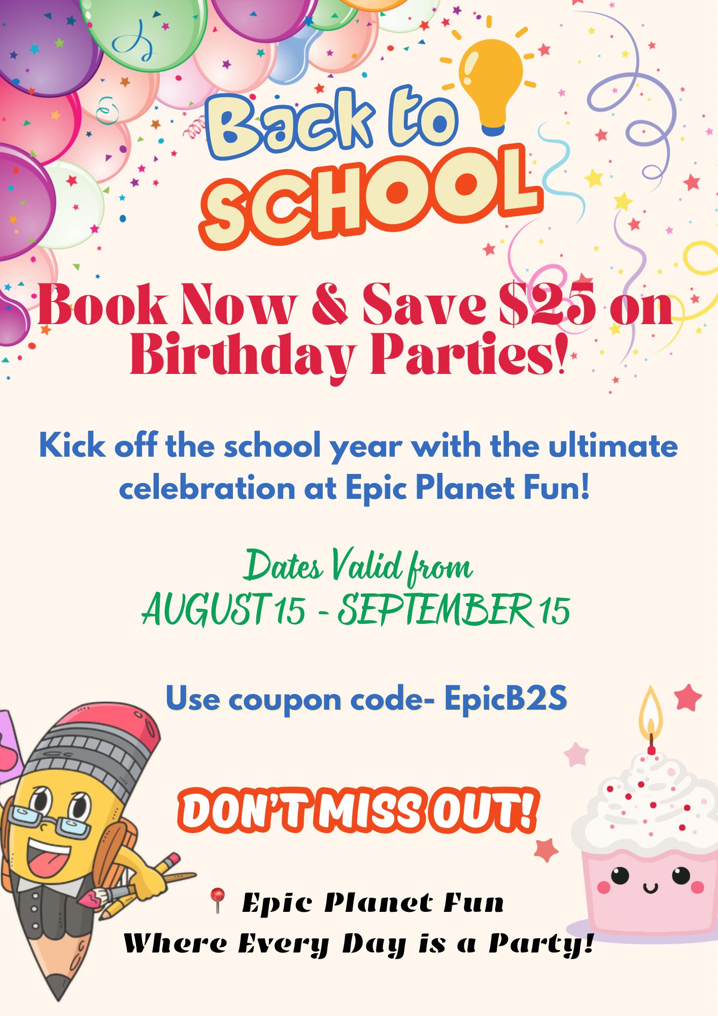 Indoor Playground Pricing | Epic Planet Fun